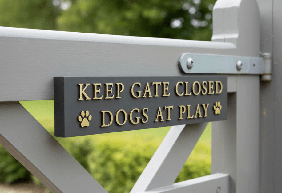 Raised Letter Gate Signs – Mac and Lilly